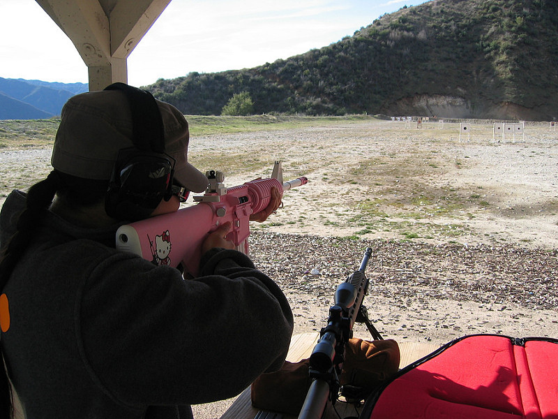 Hello Kitty AR-15 - evil black rifle meets cute and cuddly - RifleBlog